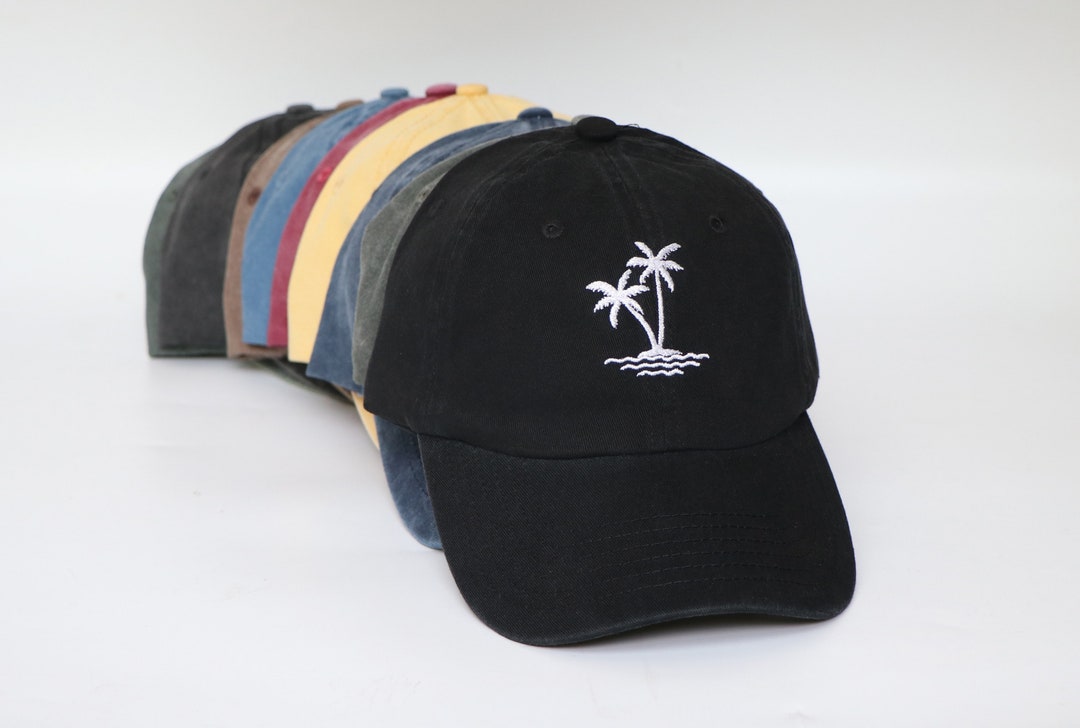 Palm Tree Embroidered Hat,embroidered Palm Tree Baseball Hat,tiny ...