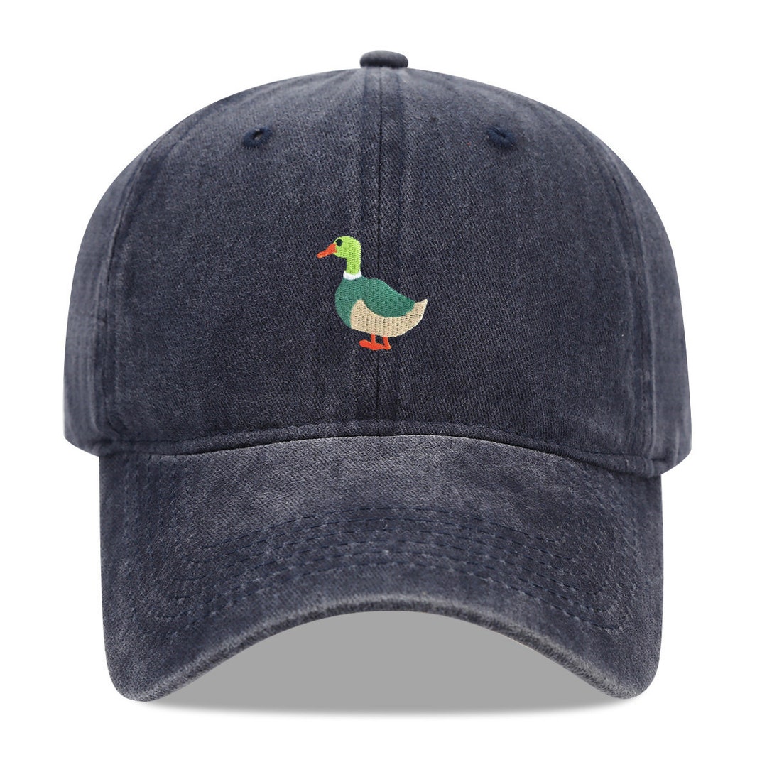 Cotton Vintage Hat, Duck Embroidery Comfort Colors Baseball Cap ...