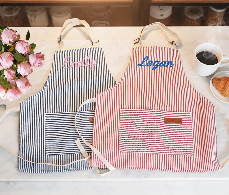 Personalized Apron for Kids, Custom Toddler Apron Embroidered Name ...