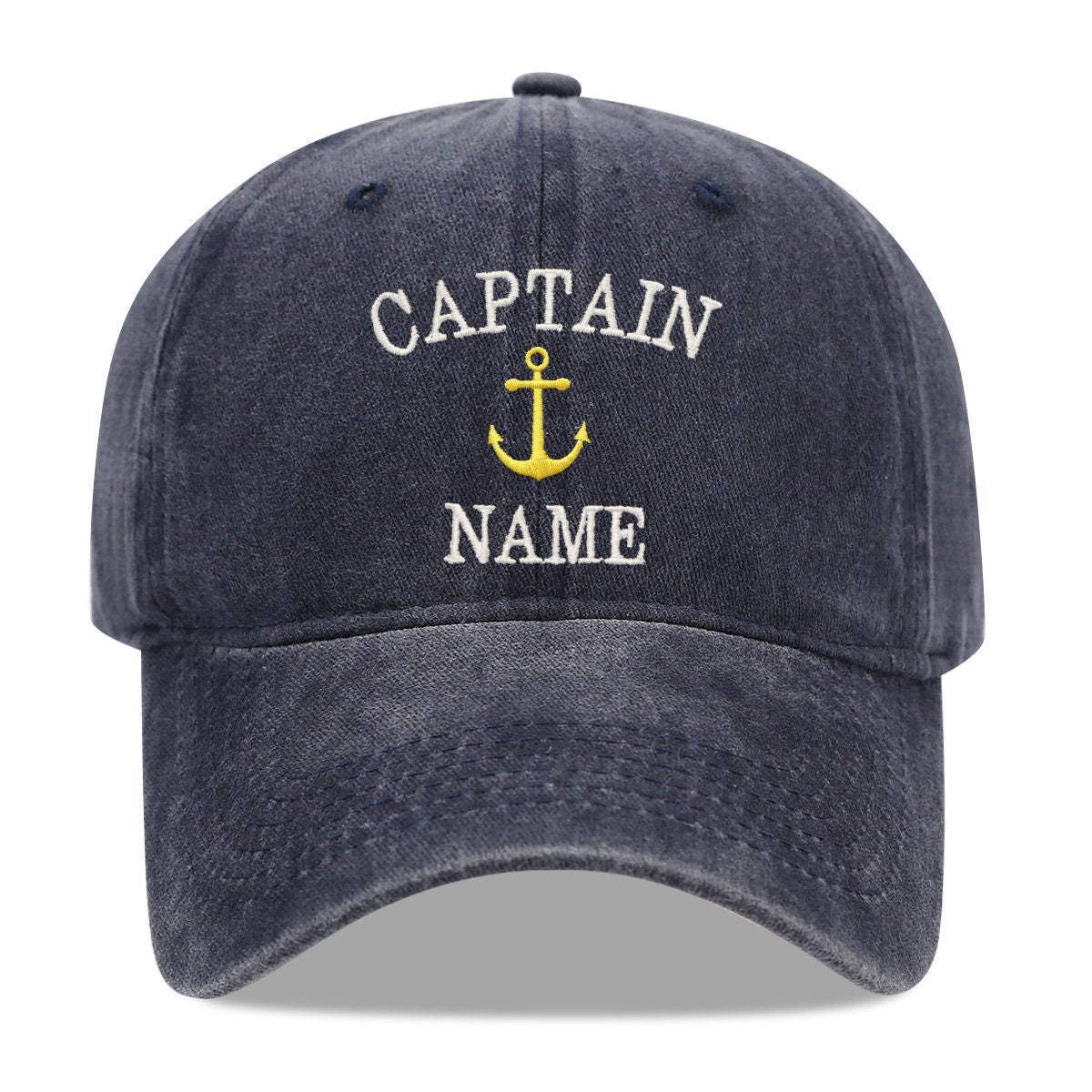 Captain Custom Embroidered Personalized CAPTAIN Dad Hat Add Your Name ...