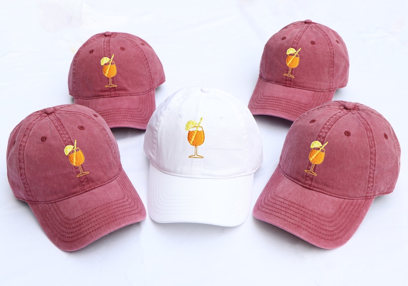 Spritz Hat,spritz Lover Hat,spritz Glass,embroidered Dad Hat,cocktail ...
