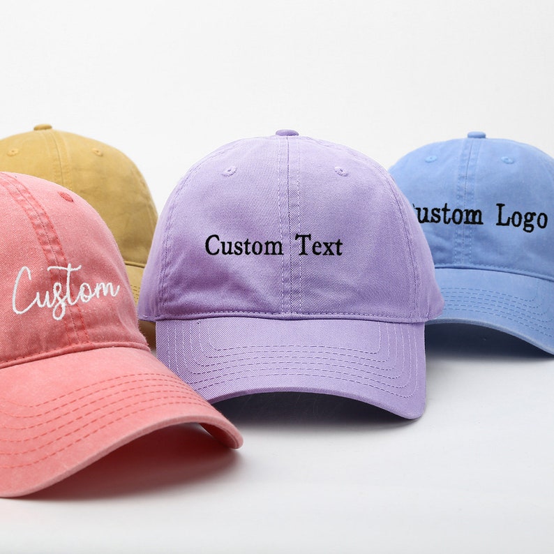 Embroidered Cap With Name and Logo,personalized Bridesmaid Cap With ...