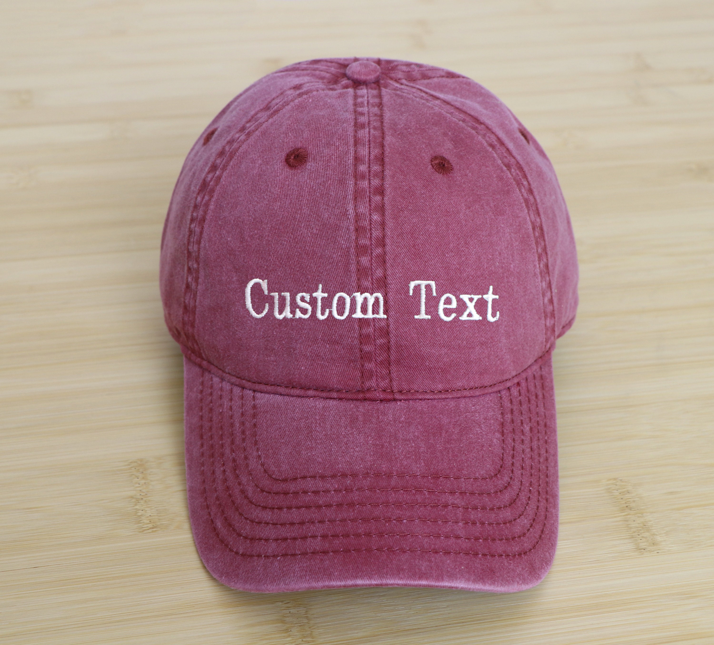 Add Name or Text to Back or Side of Baseball Cap | Back of Hat ...
