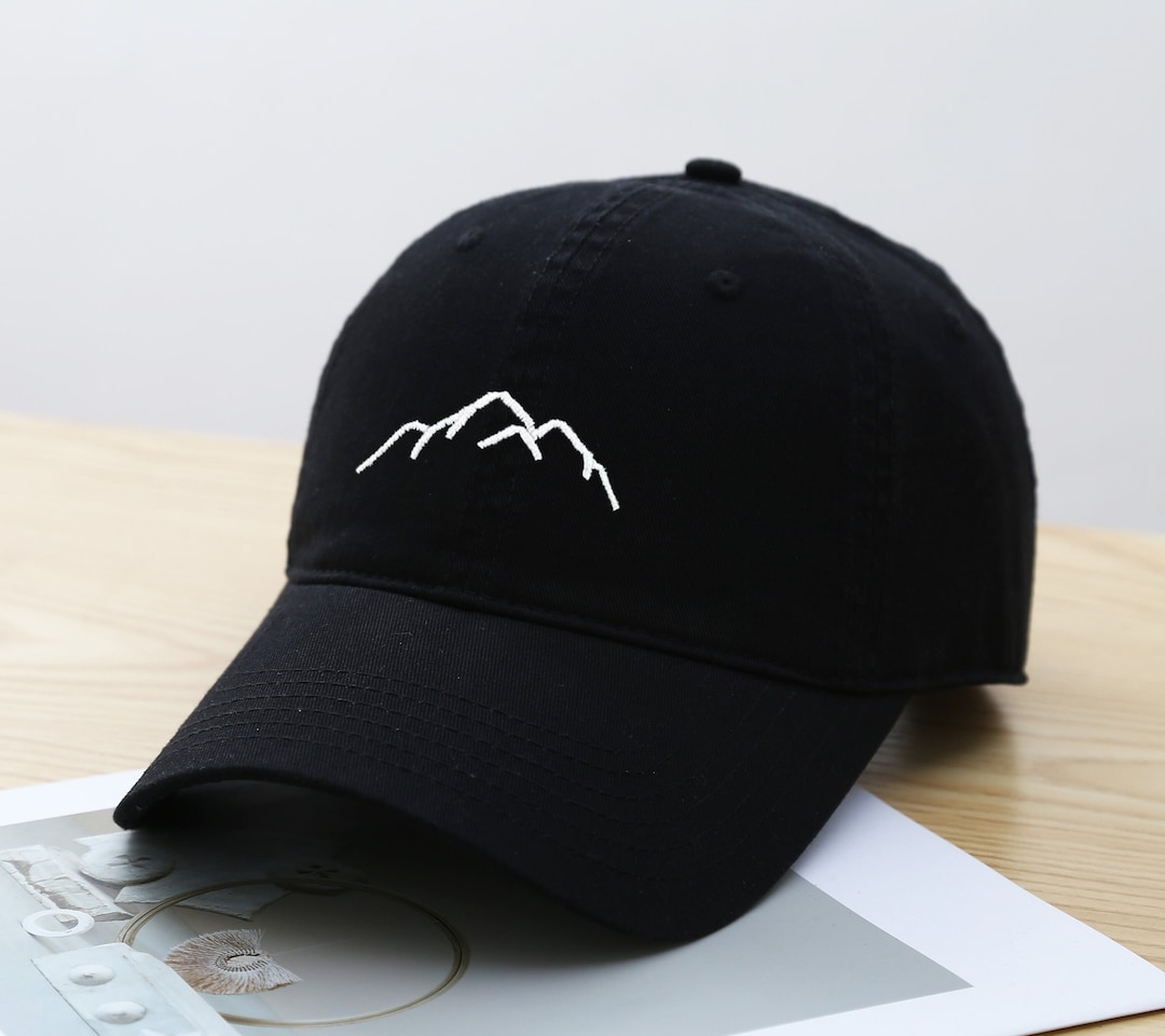 MOUNTAIN Baseball Hat, Embroidered Hat, Hiking Climbing Adventure ...