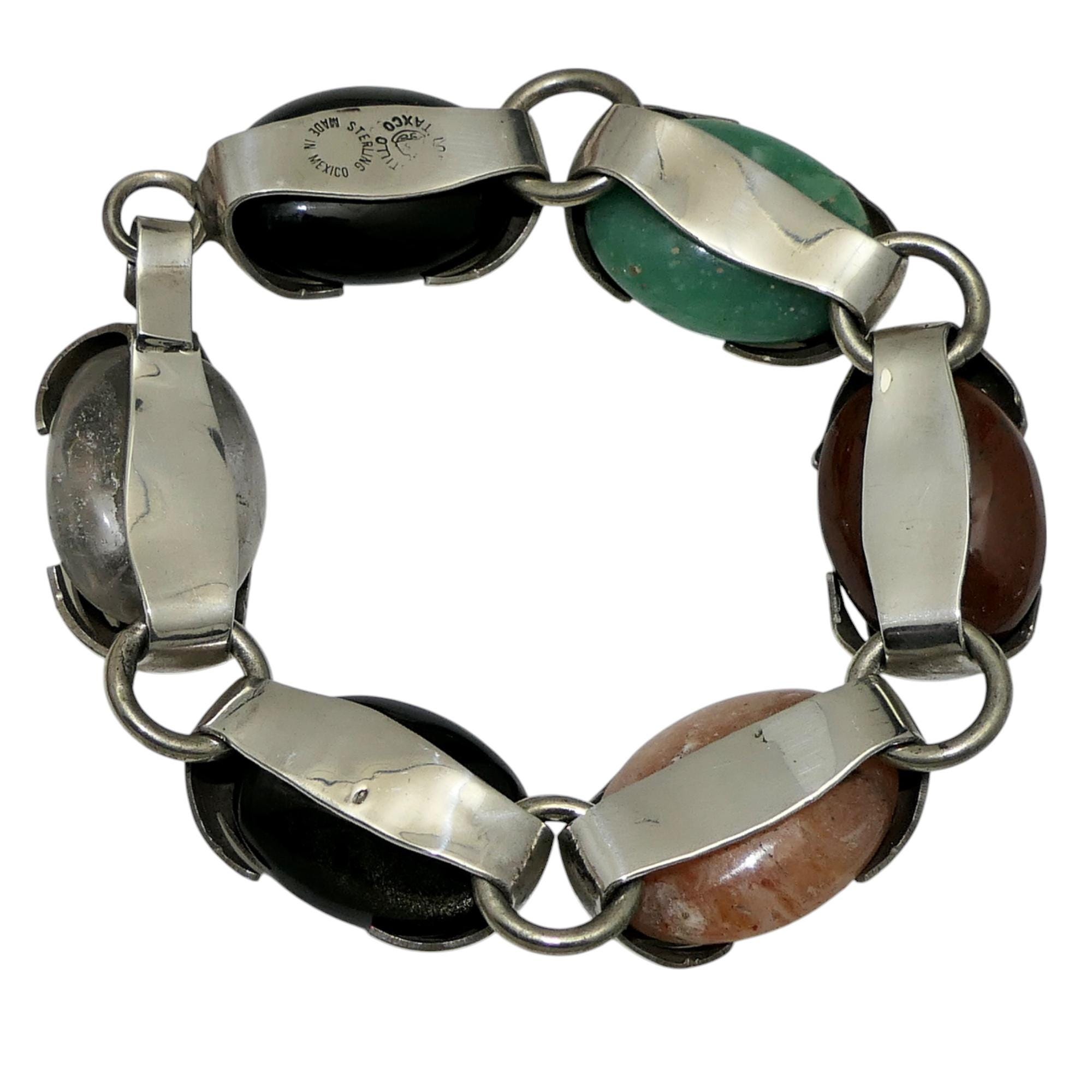 Vintage Los Castillo Hands Holding Gemstones Taxco Mexican Sterling ...