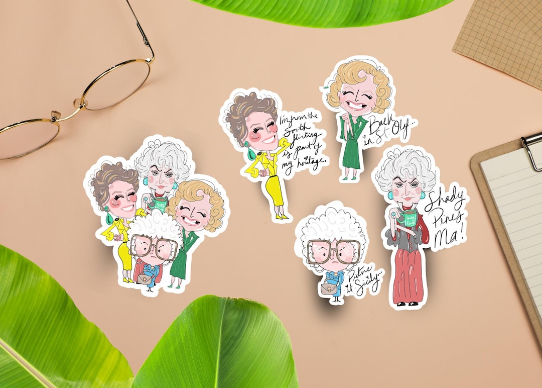Golden Girls Stickers - Etsy