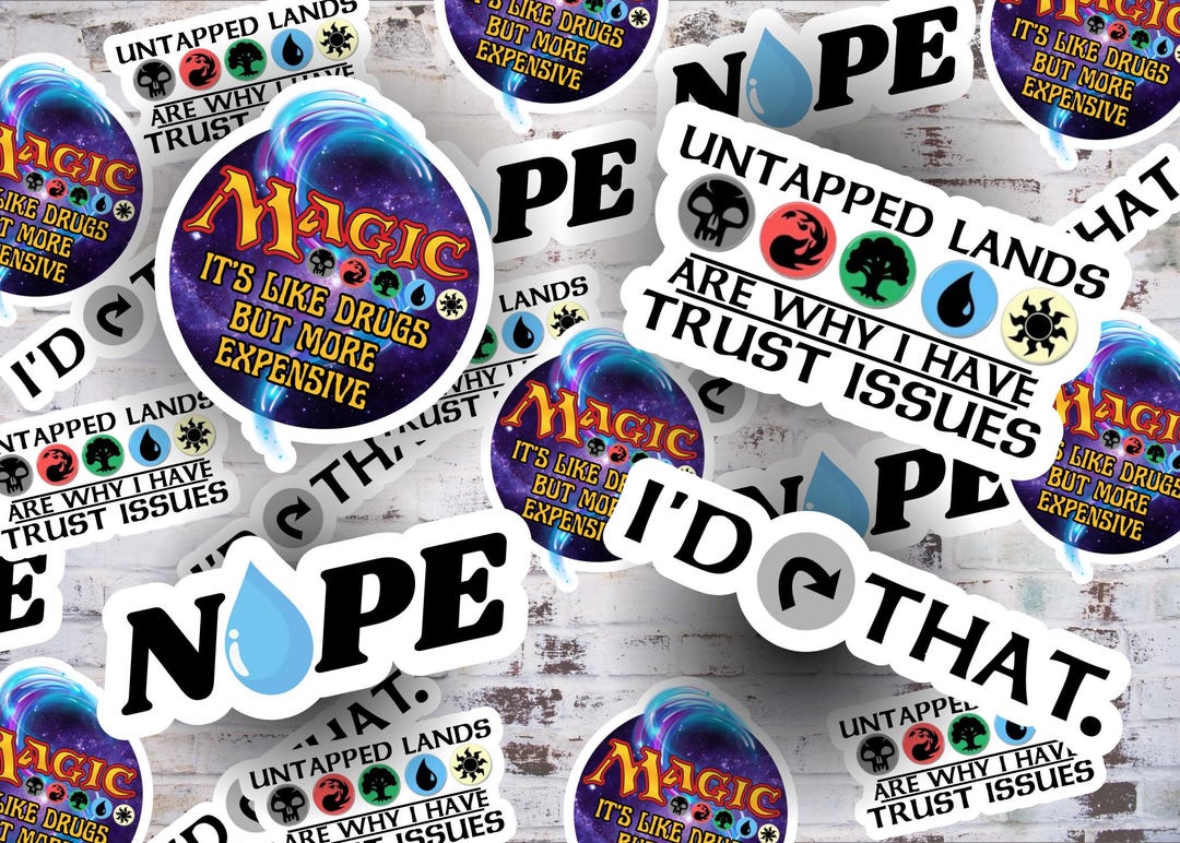 MTG Glossy Vinyl Stickers: Laminated, 3-inch - Etsy