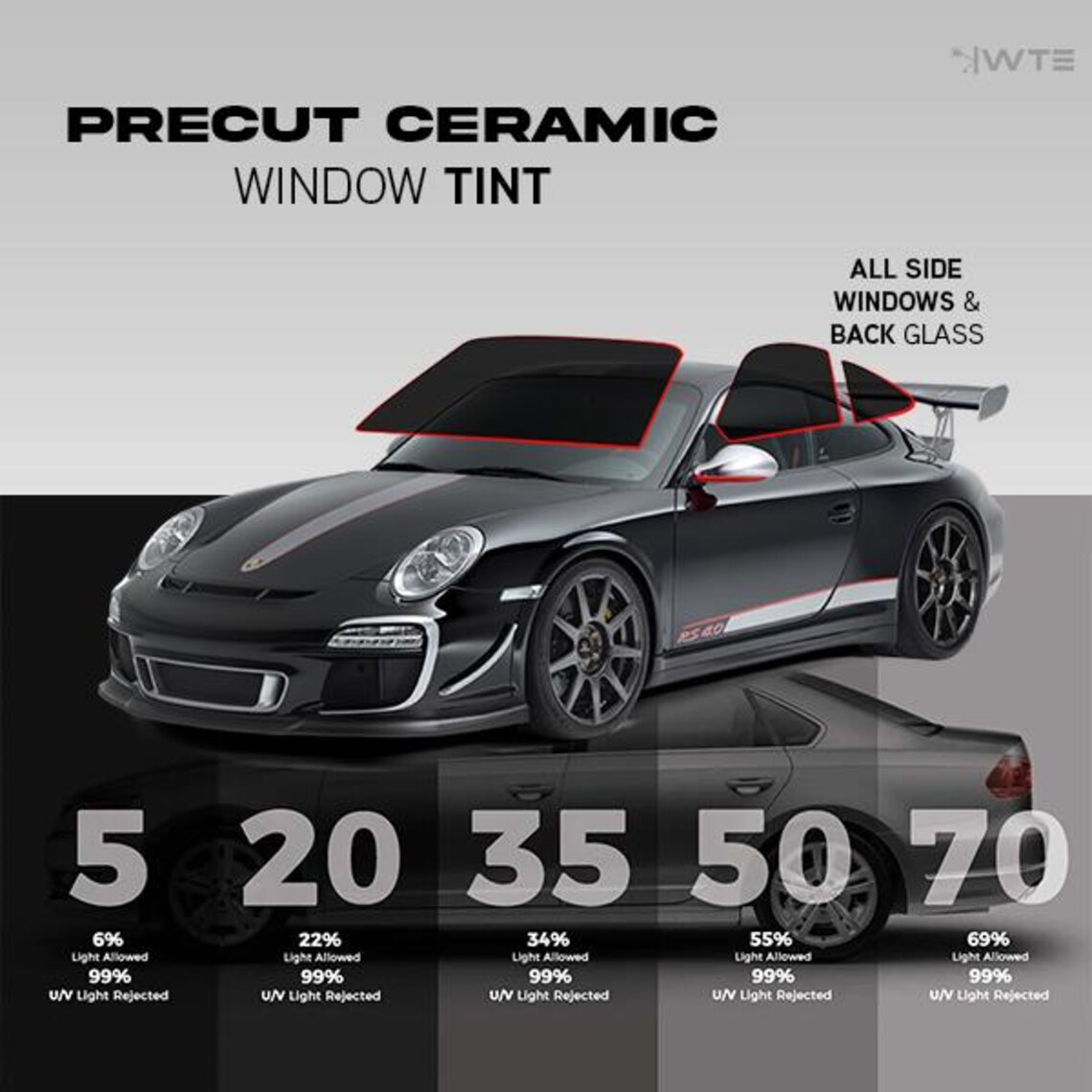 Precut Ceramic Window Tint Kit Customized for Any Make and Model ...