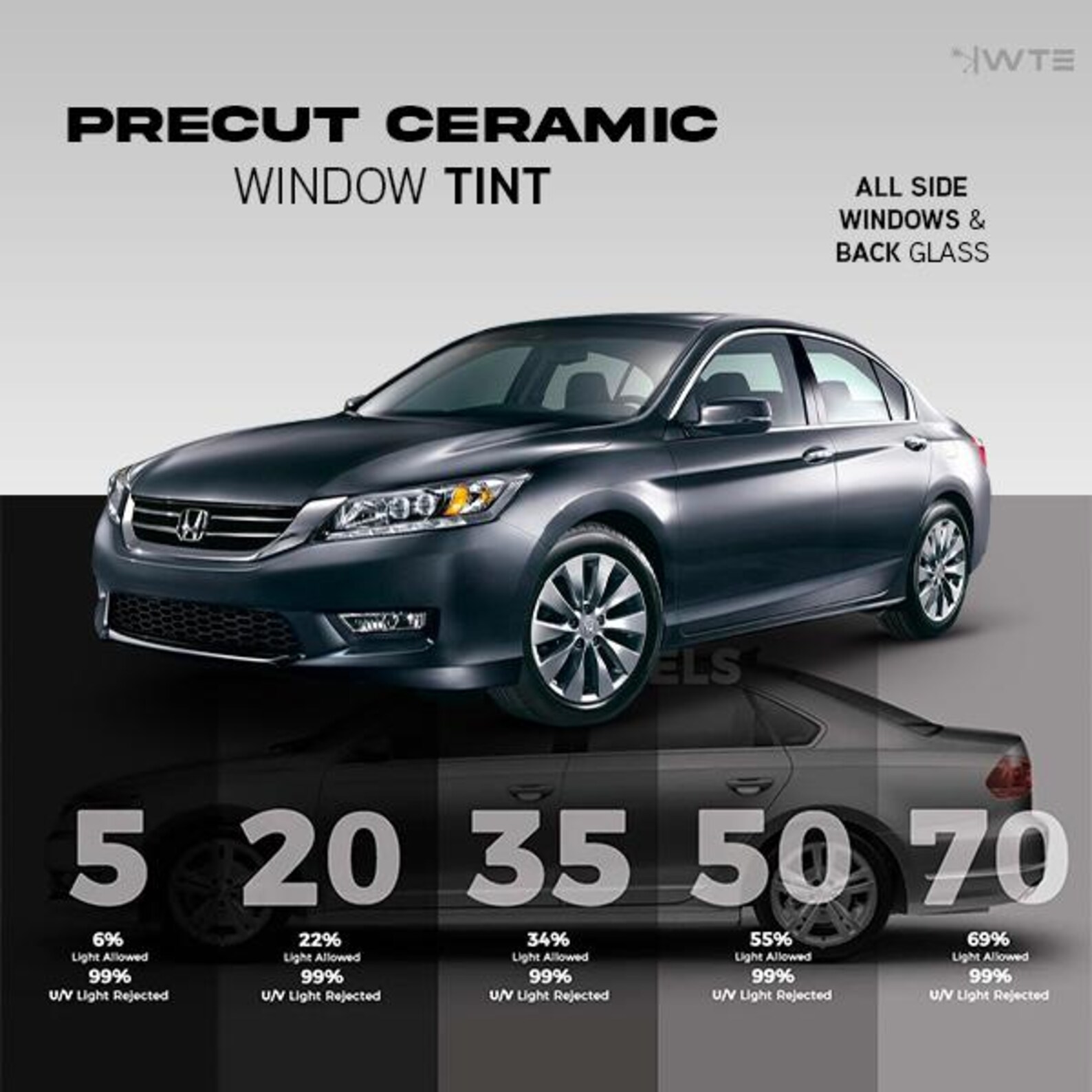 Precut Ceramic Window Tint Kit Customized for Any Make and Model ...