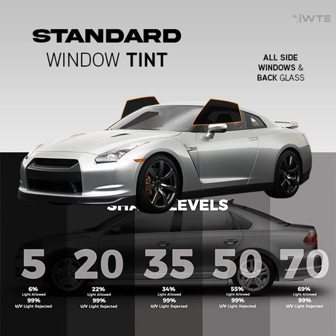Precut Standard Window Tint Kit Customized for Any Make and Model ...
