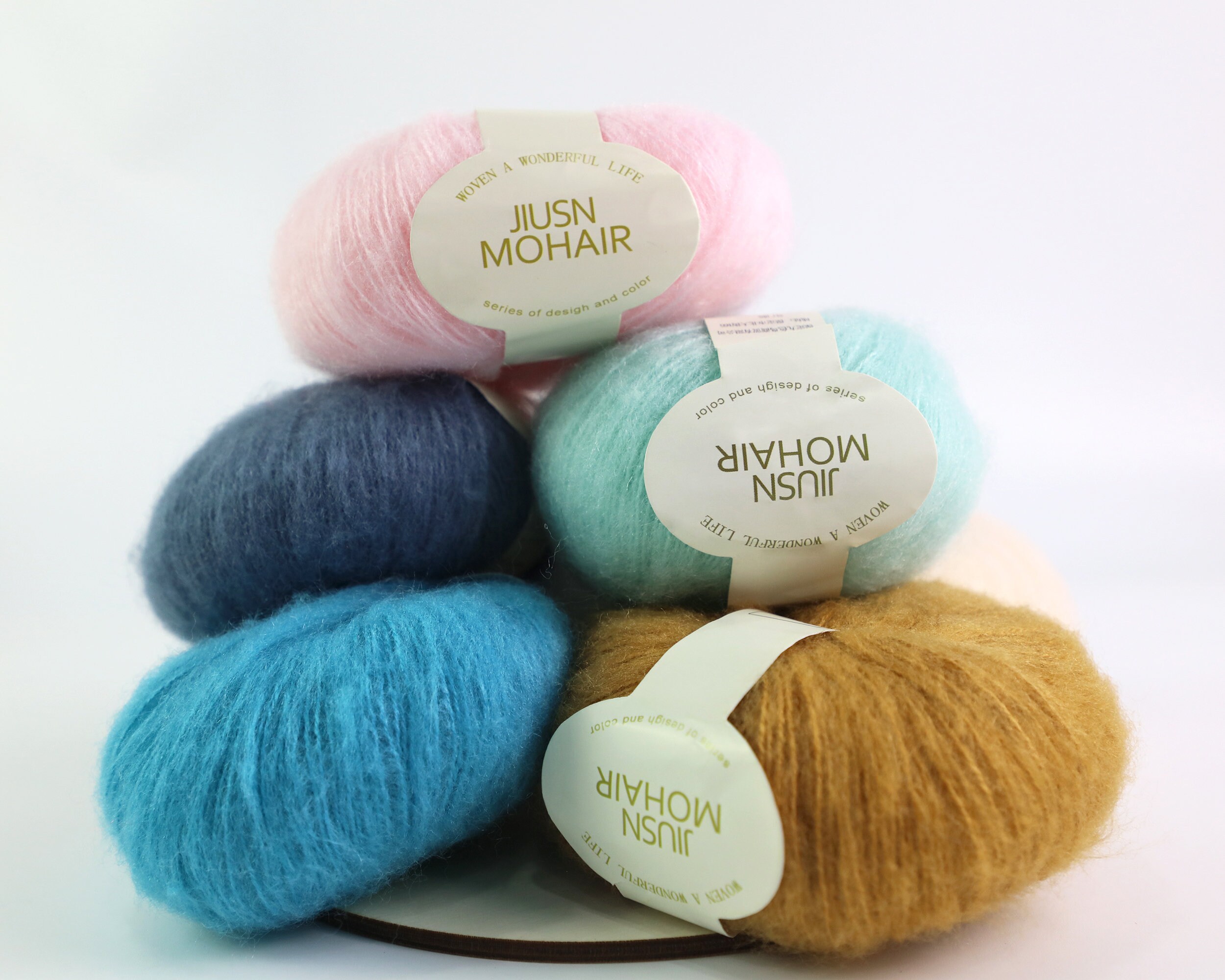 Soft Kid Mohair Wool Yarn, 38 Colors Mohair Lace Yarn, 25 Grams for ...