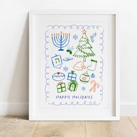 Hanukkah Activity Pack & Game Bundle for Kids; Menorah Art and Craft ...