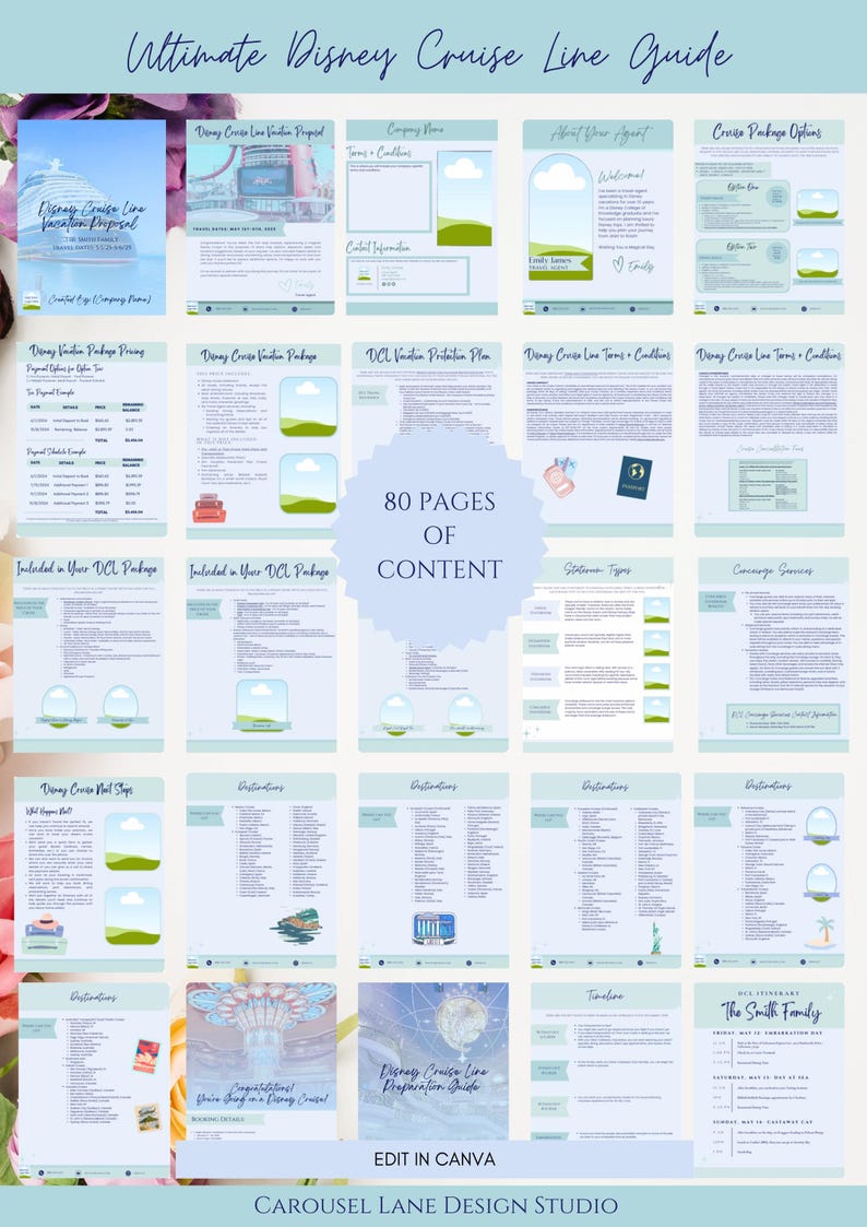 The Ultimate DCL Travel Agent Template Bundle (cruise Line) - Etsy