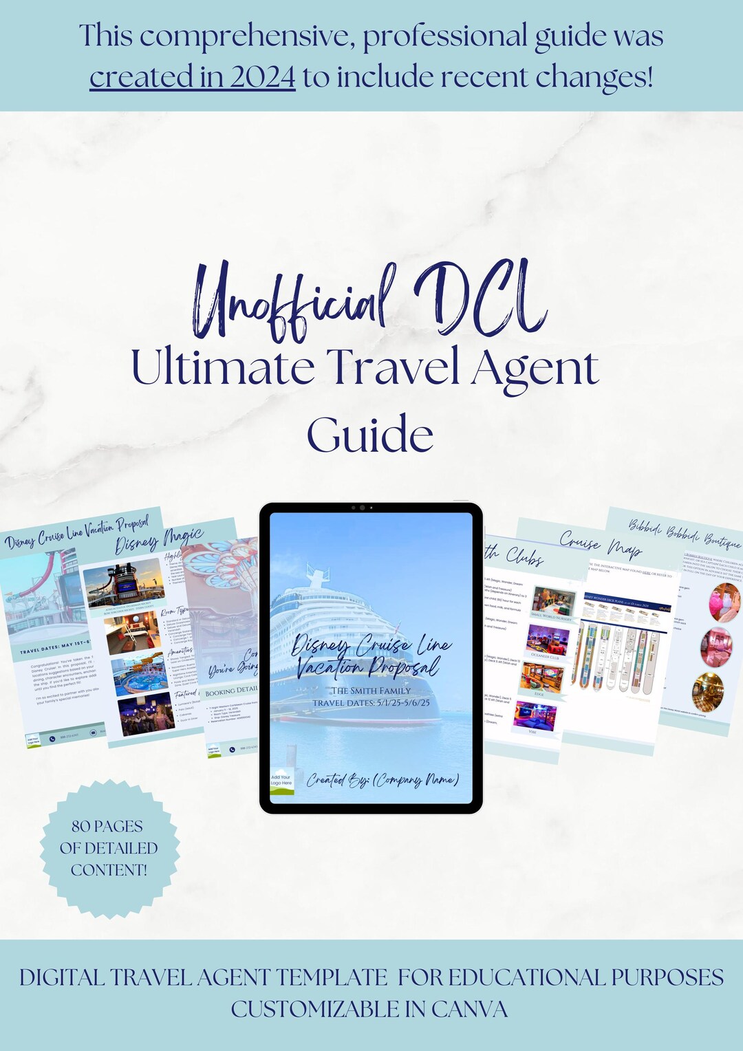 The Ultimate DCL Travel Agent Template Bundle (cruise Line) - Etsy