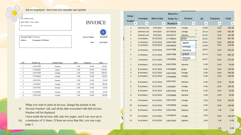Excel Invoice, Bill, Receip,t Template, Auto Generator Tax Invoice ...