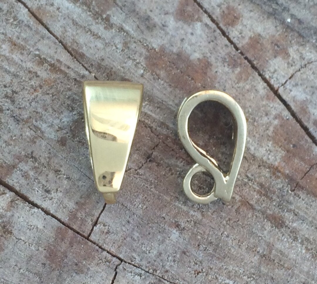 Gold Vermeil Open Loop Pendant Bail 6mm X 10mm Highly Polished 14K GV ...