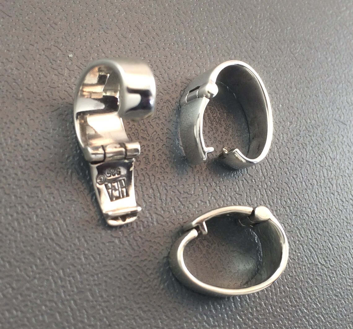 Sterling Silver Donut Pendant Bail 6mm x 14mm .925 Highly | Etsy