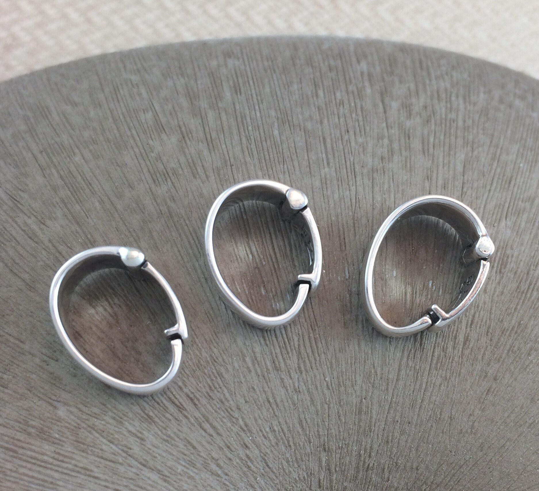 Sterling Silver Donut Pendant Bail 6mm x 14mm .925 Highly | Etsy