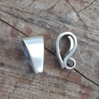 Sterling Silver 13 X 16.8mm Hinged Enhancer Changeable Pendant Bail ...