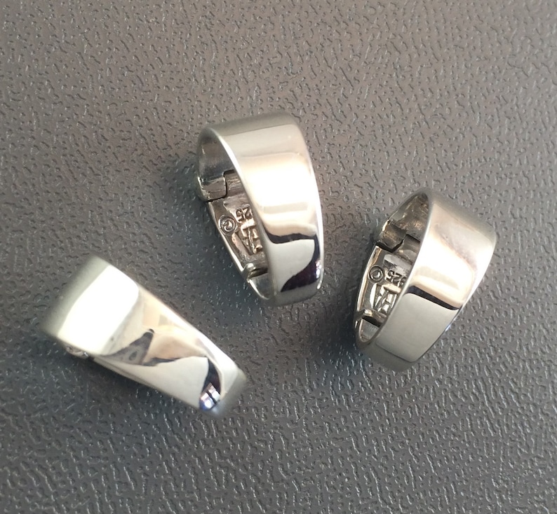 Sterling Silver Donut Pendant Bail 6mm X 14mm .925 Highly - Etsy