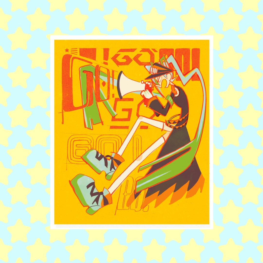 Fighting Miku Print - Vocaloid Project Voltage Art - Etsy