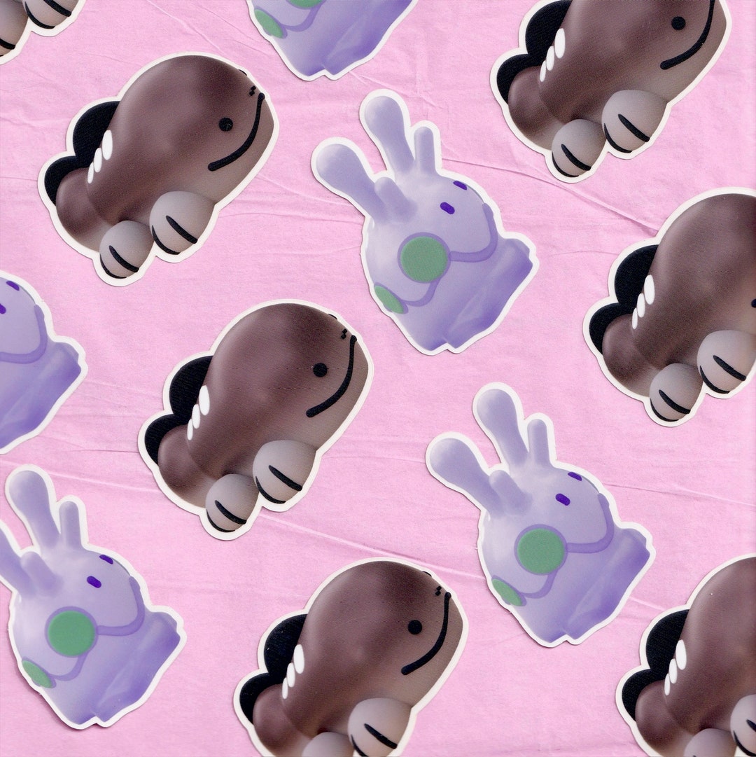 Clodsire Goomy Cakepop Sticker Pokemon Scarlet Violet 3D Fun Cute Decal ...