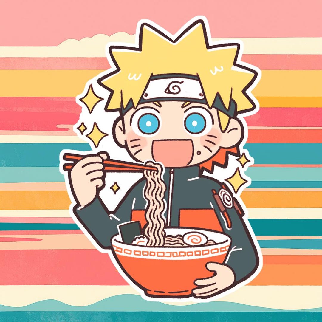 Chibi Ramen Lover Sticker Vinyl Decal - Etsy