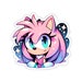 Amy Rose Vinyl Sticker - Etsy