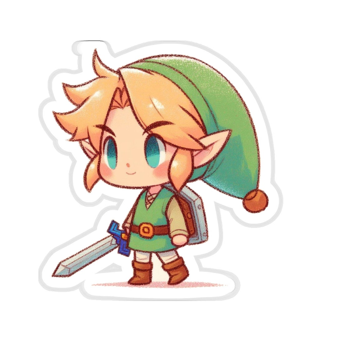 Chibi Elf Warrior Sticker Fantasy Vinyl Decal for Laptops, Water ...