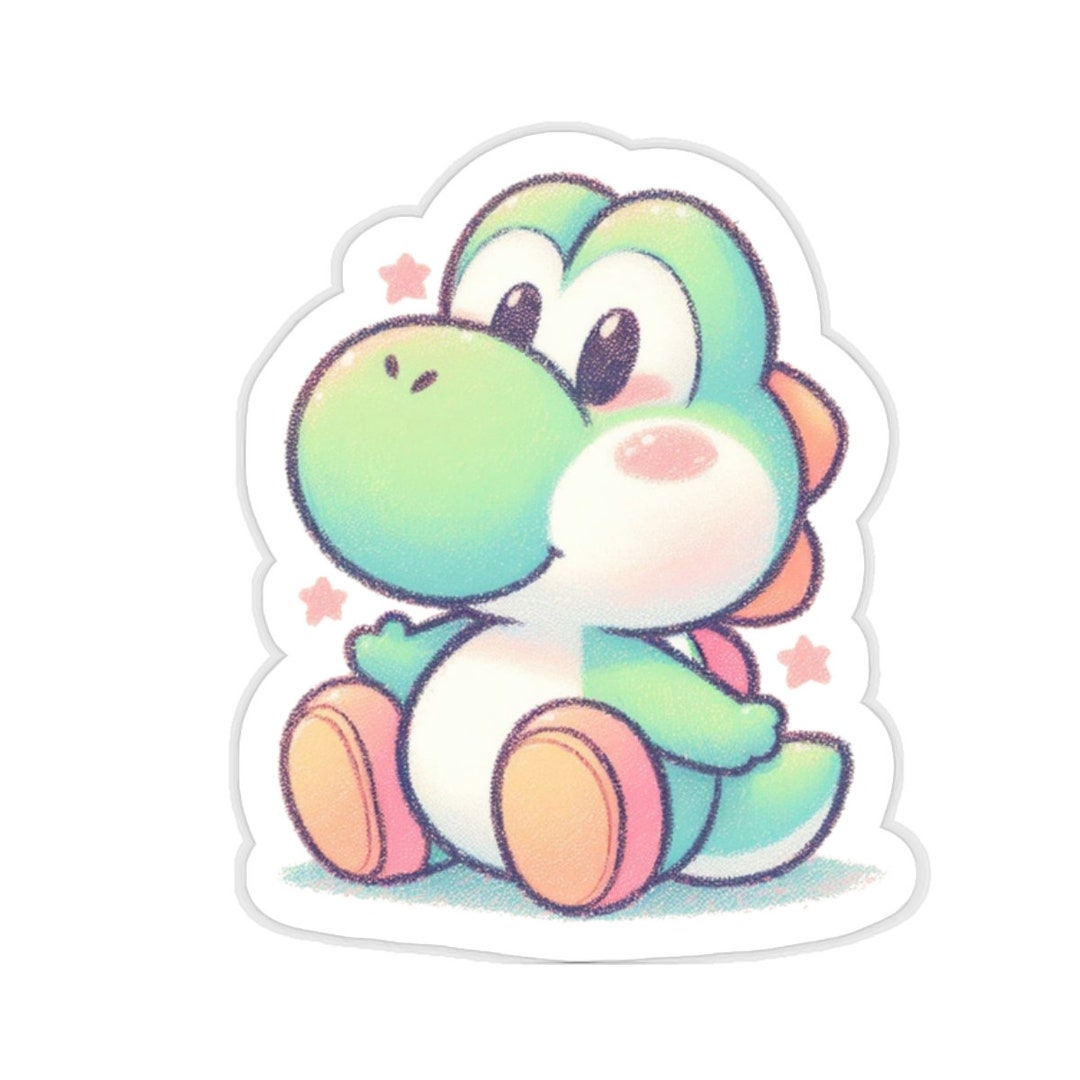 Cute Yoshi Sticker - Etsy
