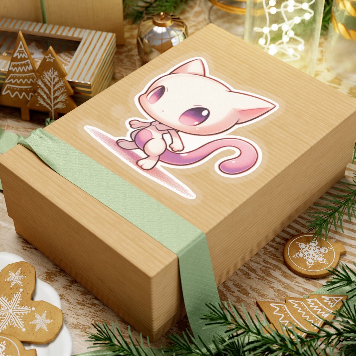 Chibi Mewtwo Cute Vinyl Sticker - Etsy