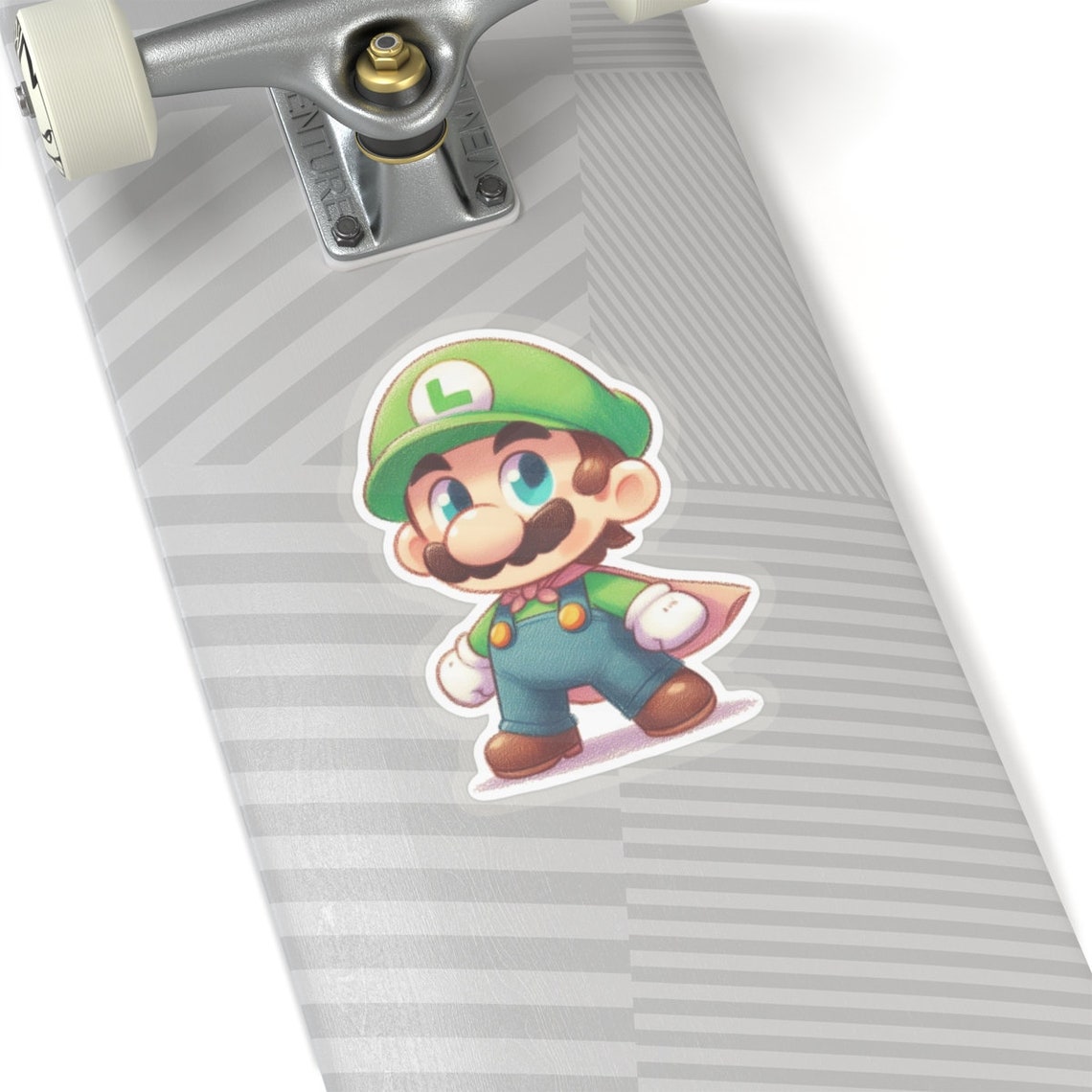Chibi Luigi With Cape Vinyl Sticker - Etsy
