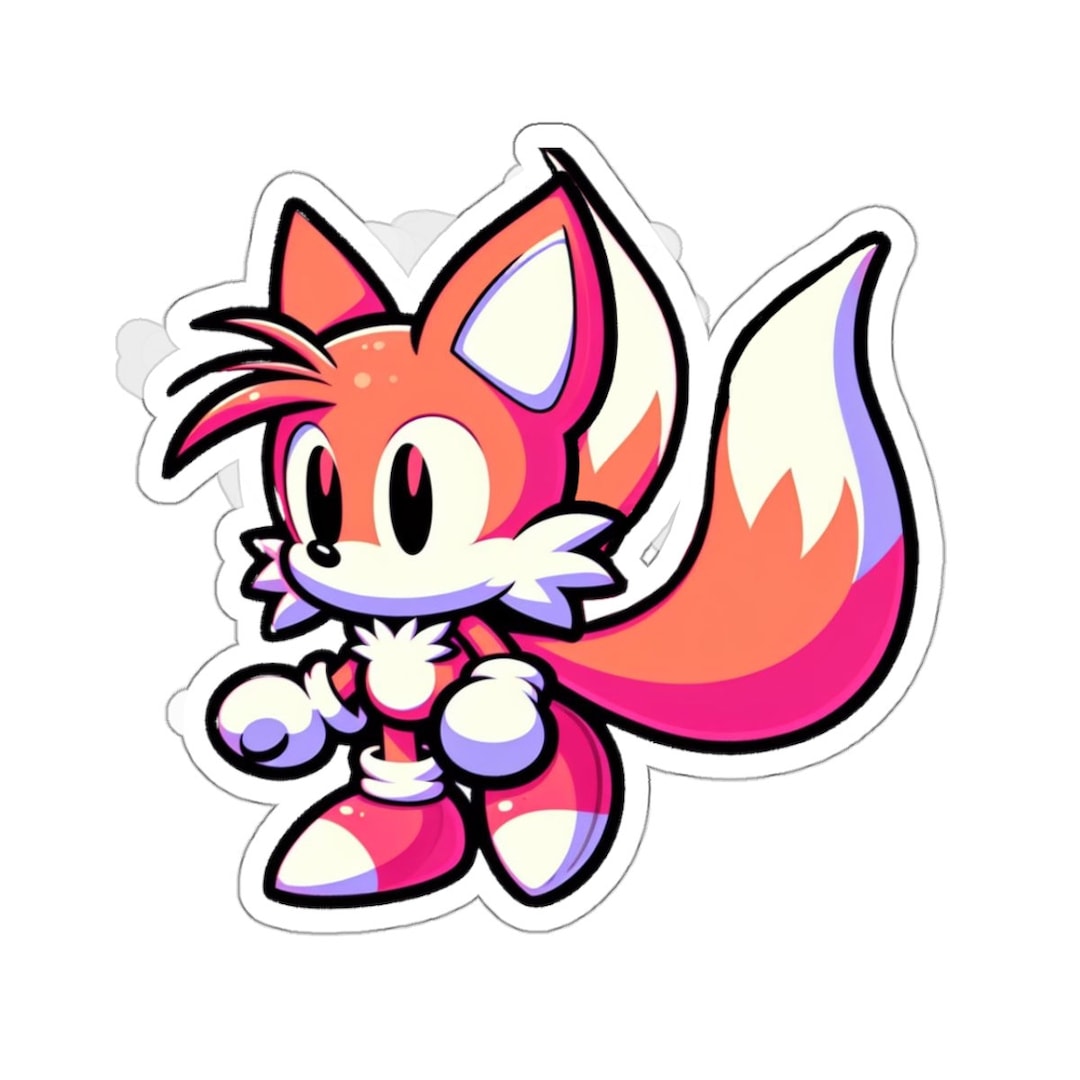 Tails the Fox Vinyl Sticker - Etsy
