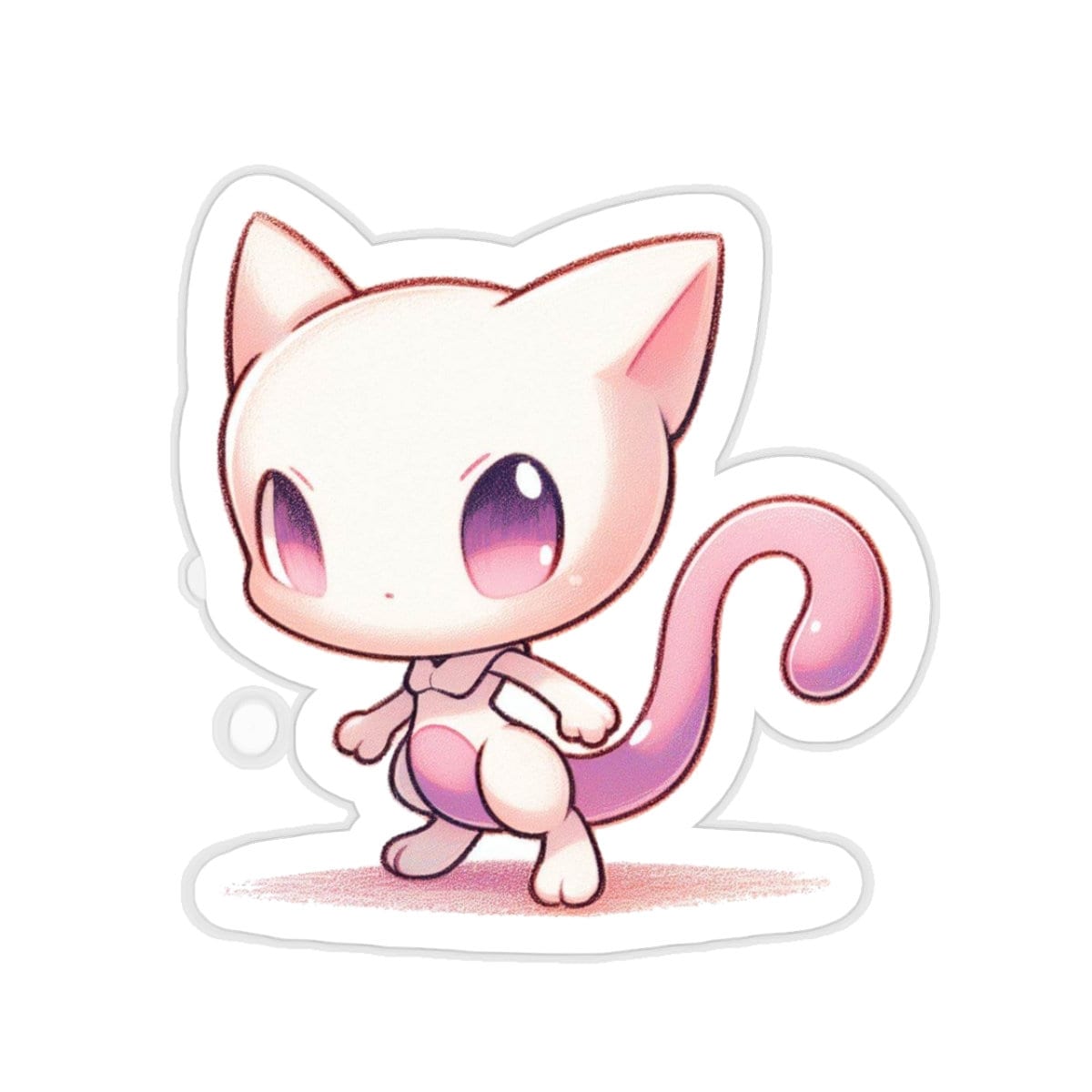 Chibi Mewtwo Cute Vinyl Sticker - Etsy