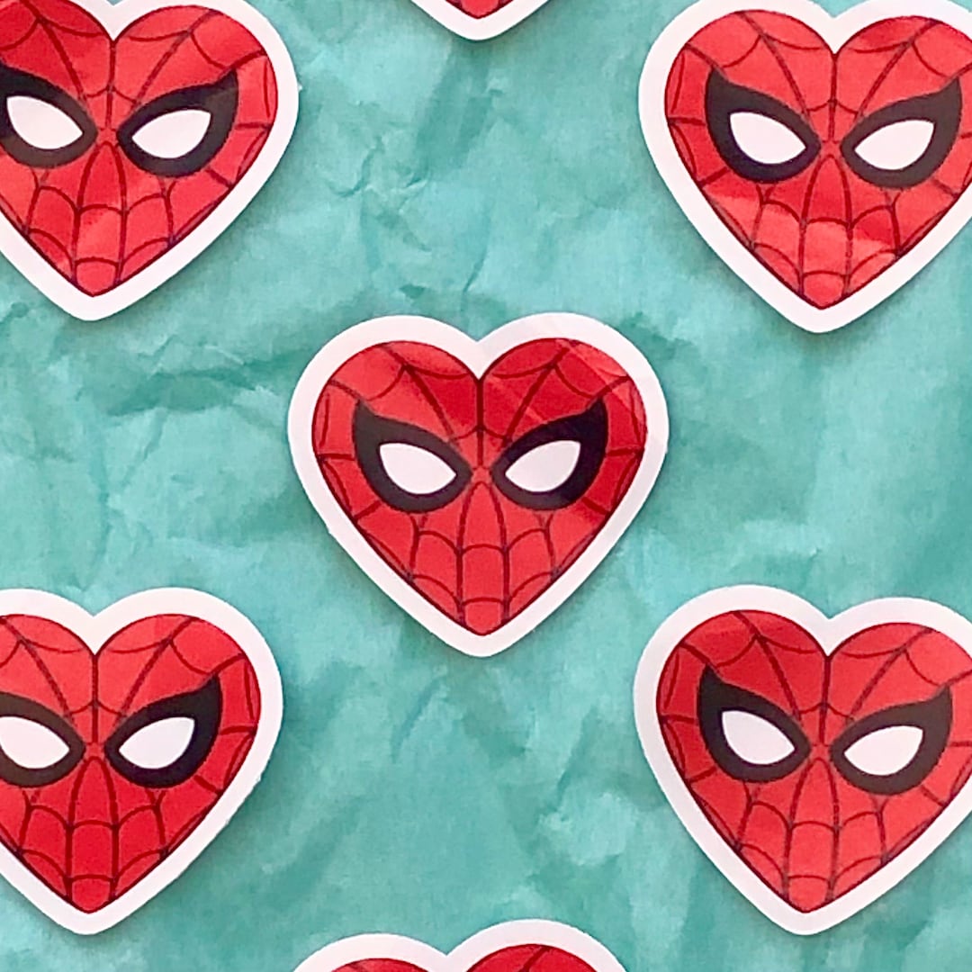 Spider-man Heart Logo Sticker (tom Holland/mcu) | Water Resistant Vinyl ...