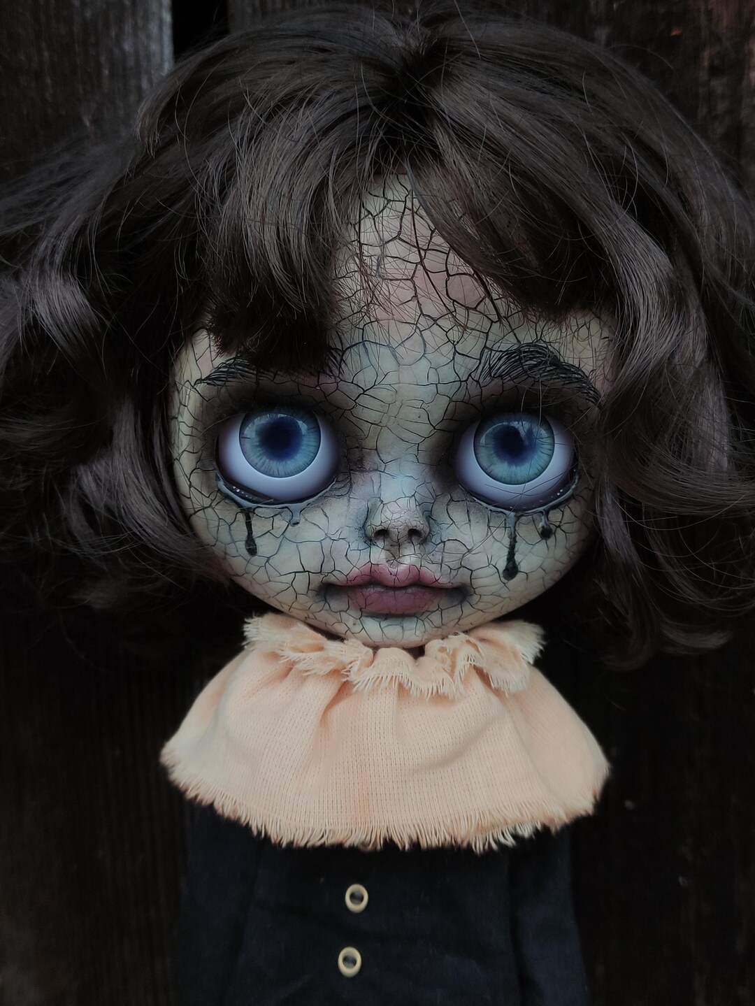 Clown Blythe Custom Doll, Blythe Ooak, OOAK, Gift for Her, Creepy ...