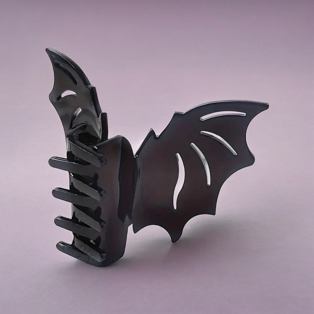 Halloween Bat Claw Clip, Spooky Season Hair Clips, Trick or Treat ...
