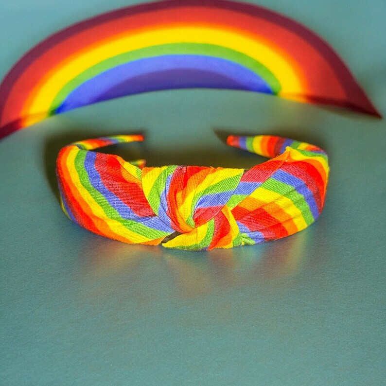 Pride Rainbow Headband LGBTQ Pride Month Love is Love Hair Accessories ...