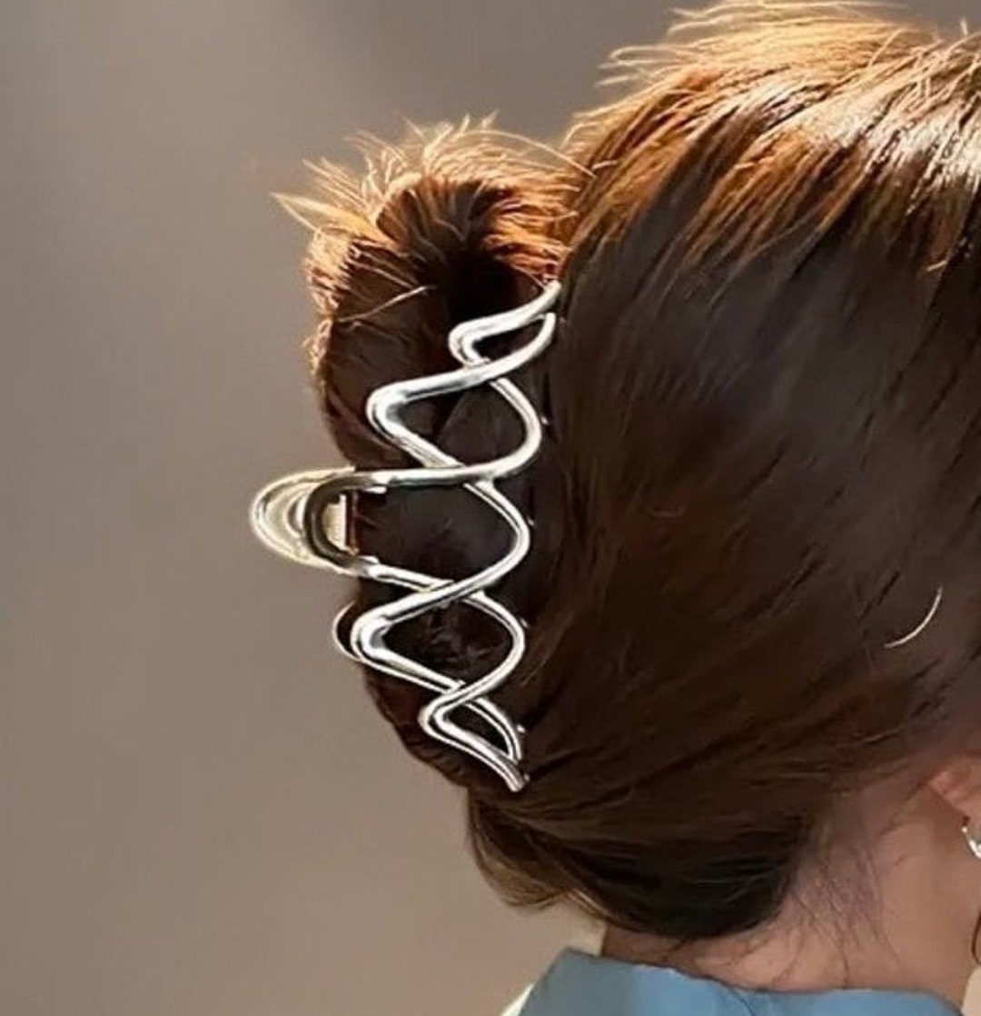 Metal Squiggle Claw Clips Cute Claw Clip Hair Accessories Hair Clips ...
