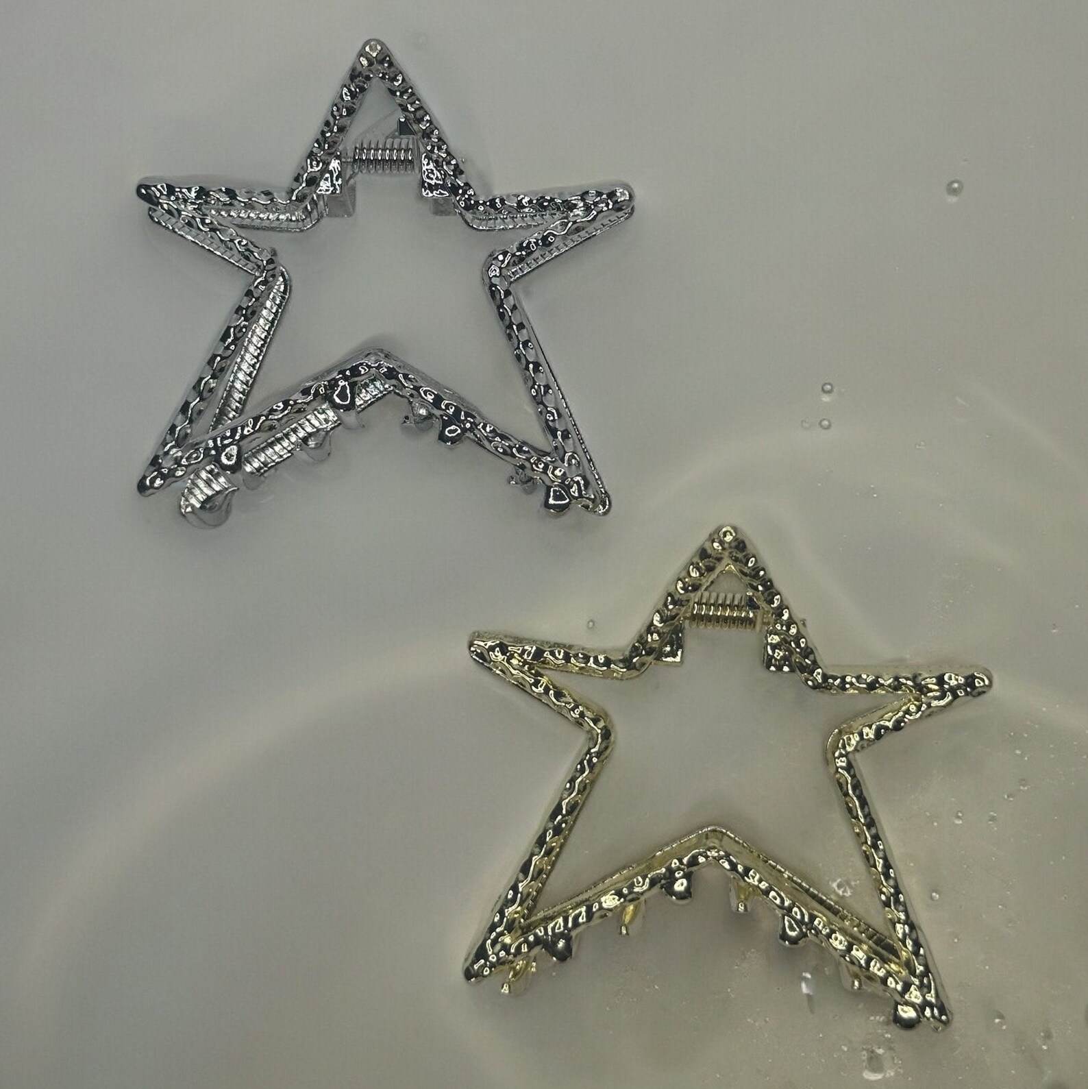 Y2K Metal Star Claw Clips, Sturdy Hair Claw, Cute Claw Clip, Thick Thin ...