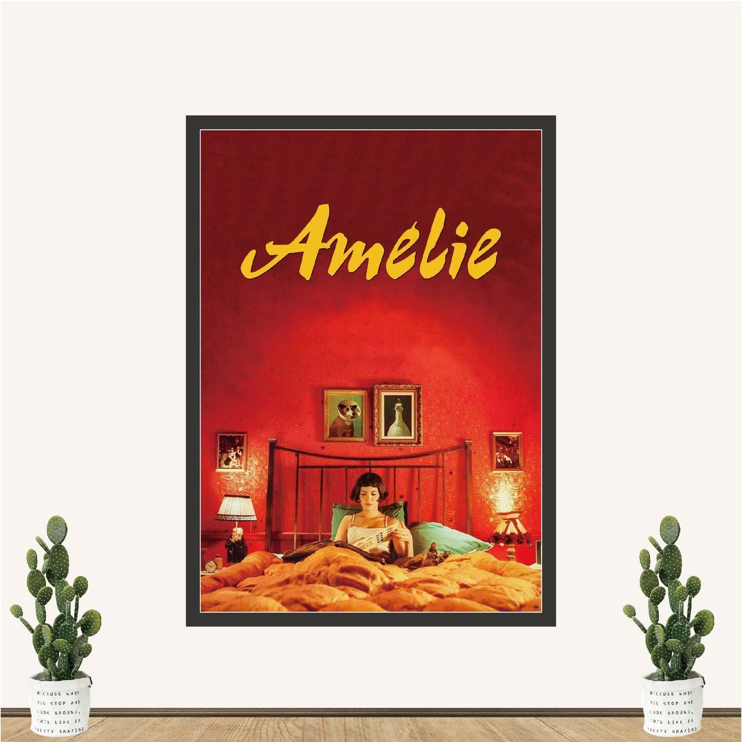 Amelie Movie Poster, Canvas Wall Art, Personalized Gift, Home Decor ...