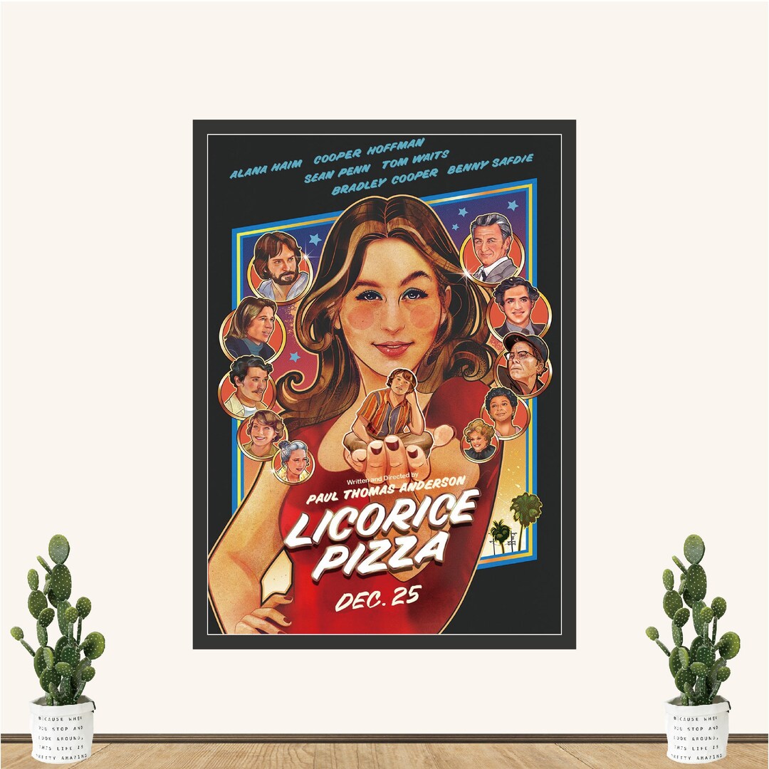 Licorice Pizza Movie Poster, Canvas Wall Art, Personalized Gift, Art ...