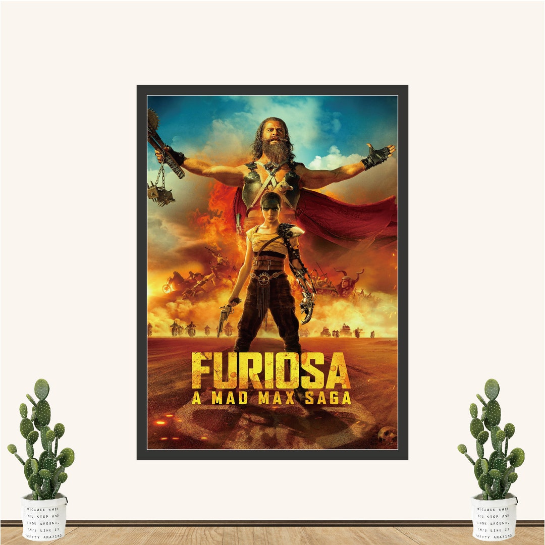 Furiosa A Mad Max Saga Movie Poster, Canvas Wall Art, Personalized Gift ...