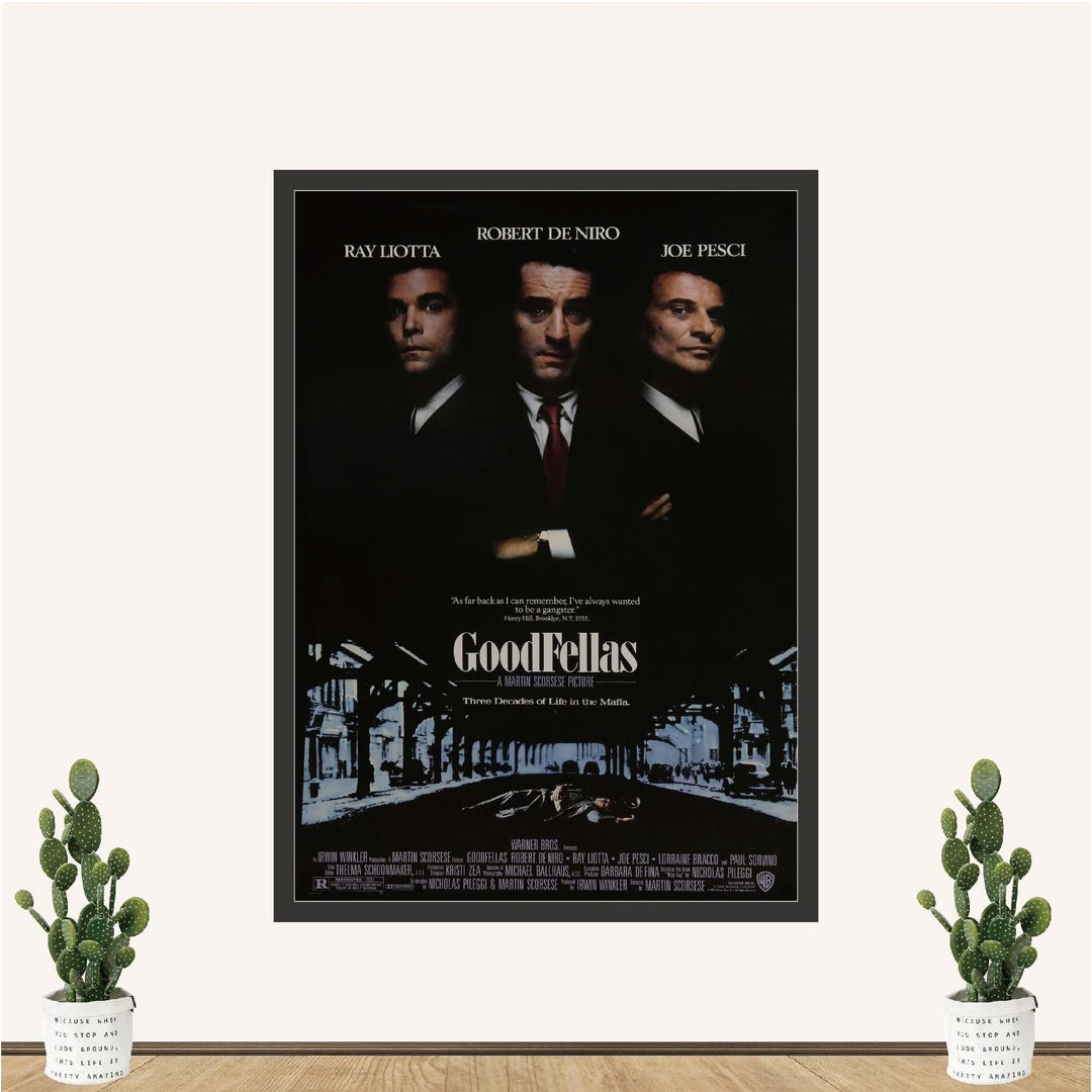 Goodfellas 1990 Classic Movie Poster, Canvas Wall Art, Personalized ...