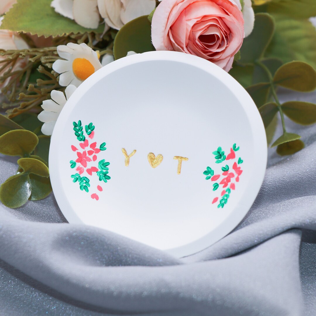 Hand Made Ring Dish Personalized Ring Dish Engagement Gift Wedding Gift ...