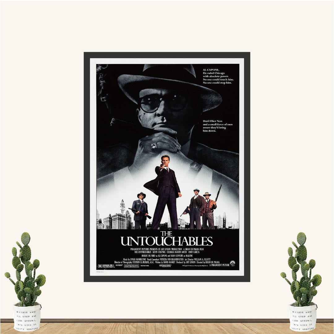 The Untouchables 1987 Movie Poster, Canvas Wall Art, Personalized Gift ...