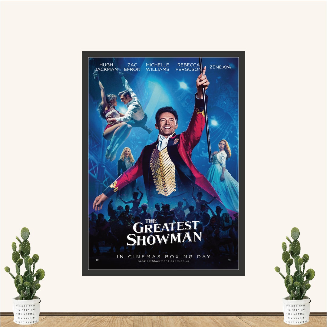 The Greatest Showman Movie Poster, Canvas Wall Art, Personalized Gift ...