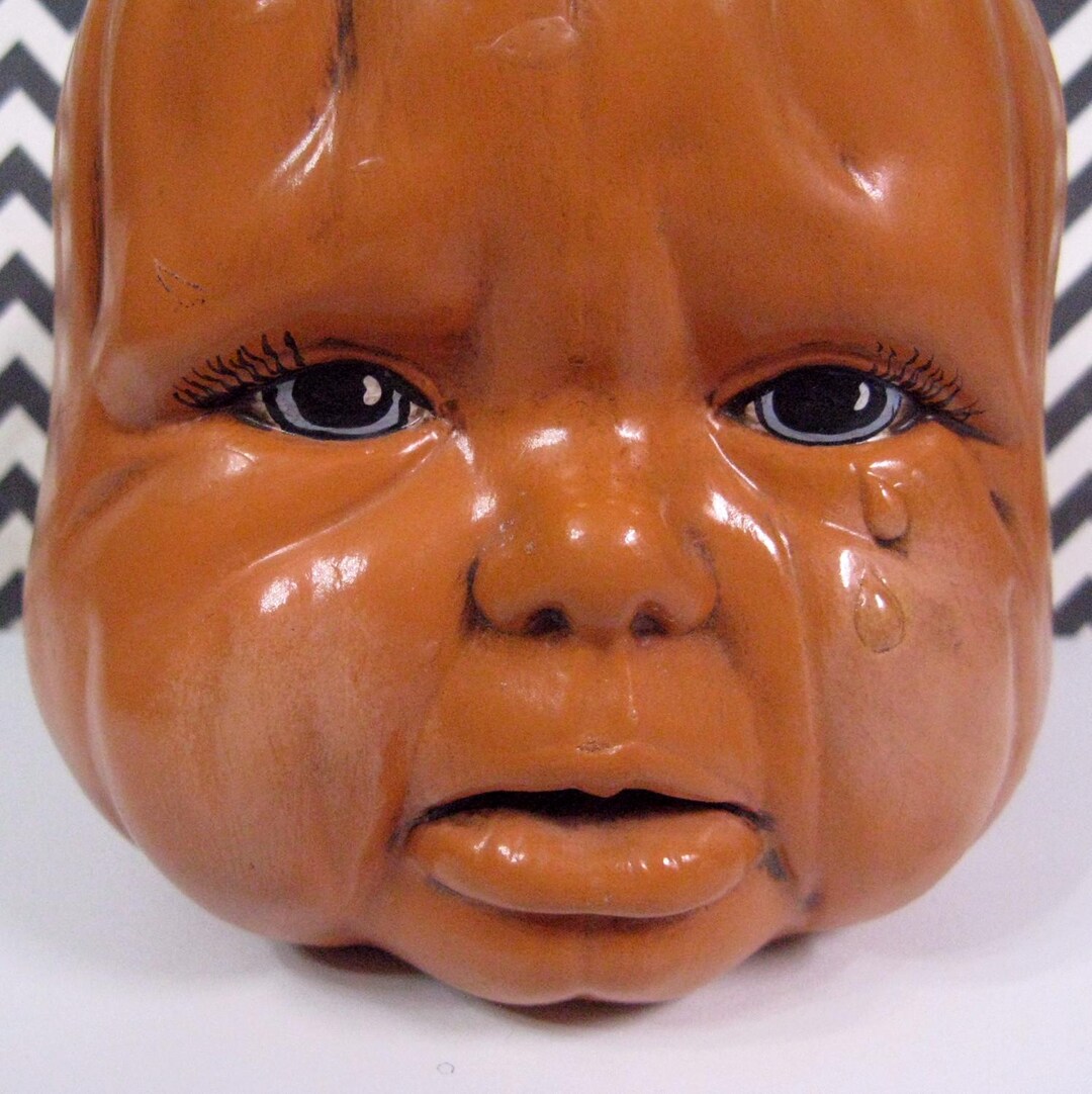 Anthropomorphic Pumpkin, Crying Baby Face, Baby Face Pumpkin, Ceramic ...