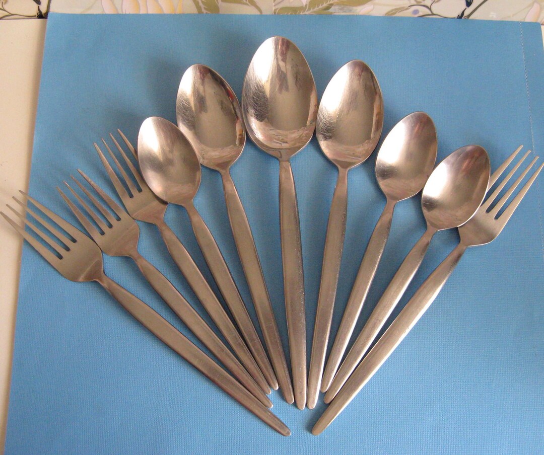 Washington Forge WF Vintage NORTHERN SEA 10 Pieces Stainless Flatware 6 ...