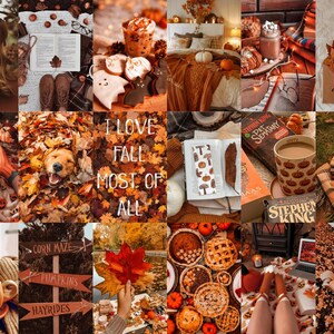 Autumn Collage Kit, Pumpkin Spice Decor (digital Download - Etsy